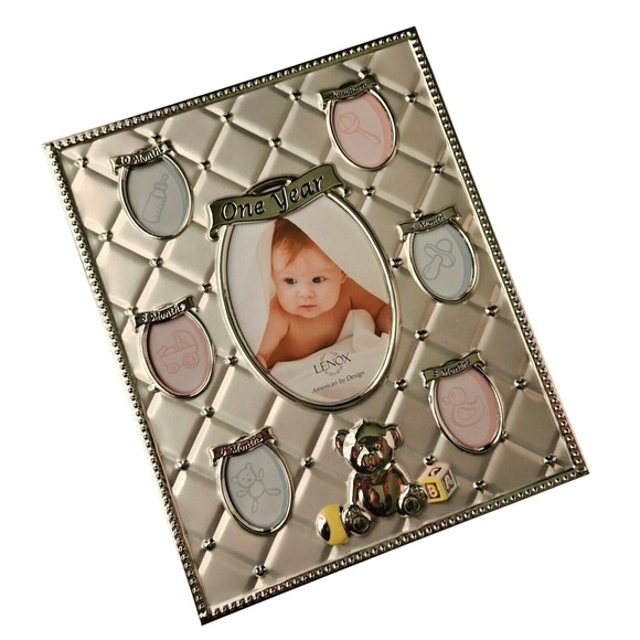 Lenox | Accents | Lenox Photo Picture Frame First Year Baby Childhood ...